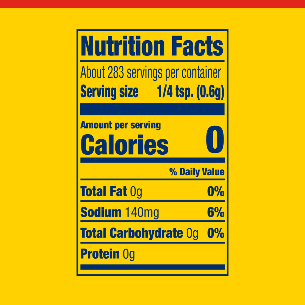 OLD BAY Classic Seafood Seasoning-Nutrition-Facts