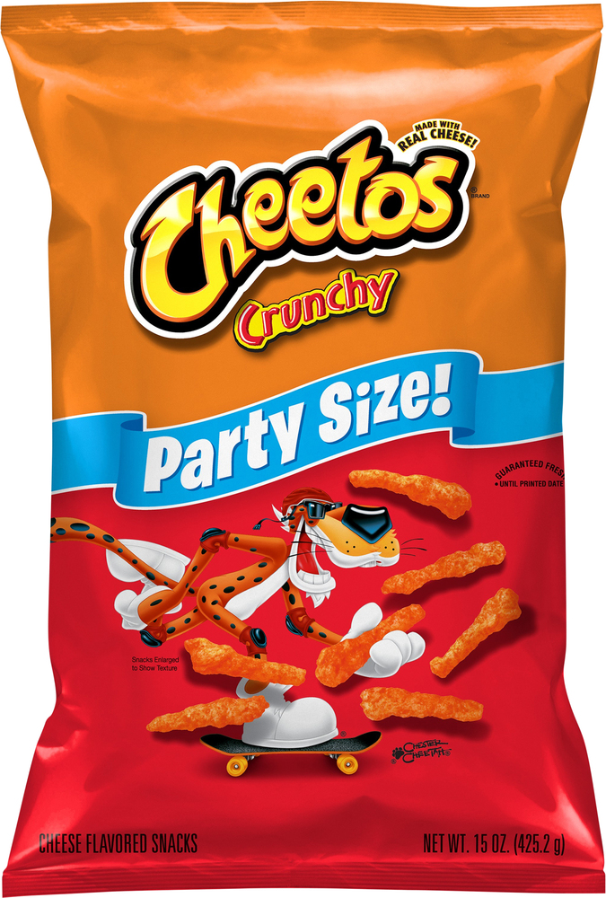 Cheetos Cheese Flavored Snacks, Crunchy, Party Size-Main