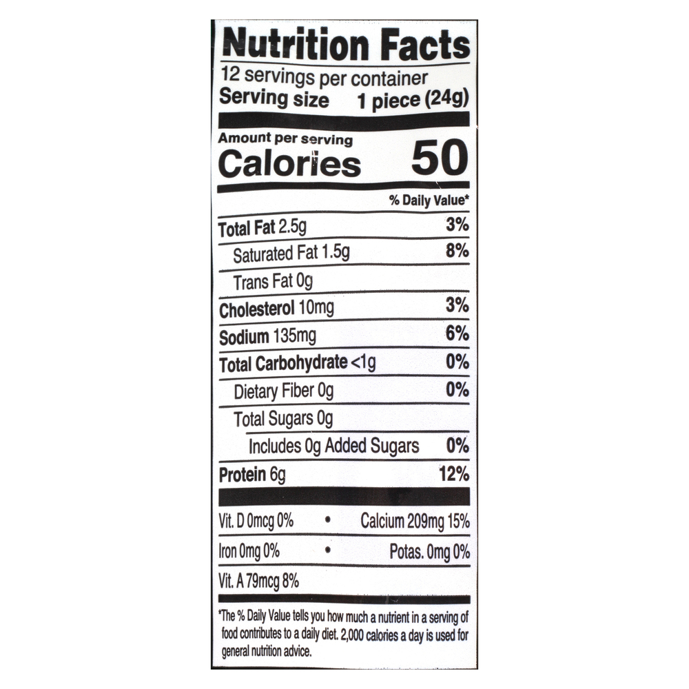 WW String Cheese, Part-Skim, Mozzarella, Light Low-Moisture-Nutrition-Facts