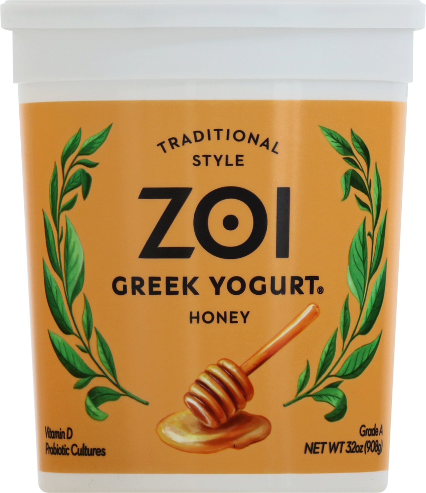 Zoi Yogurt, Greek, Traditional Style, Honey-Main