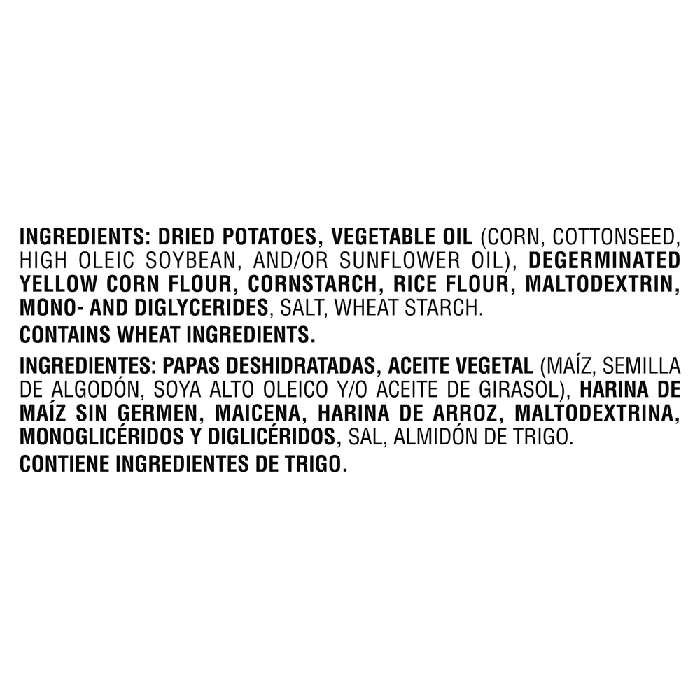 Pringles Potato Crisps, Original, Party Stack-Ingredients