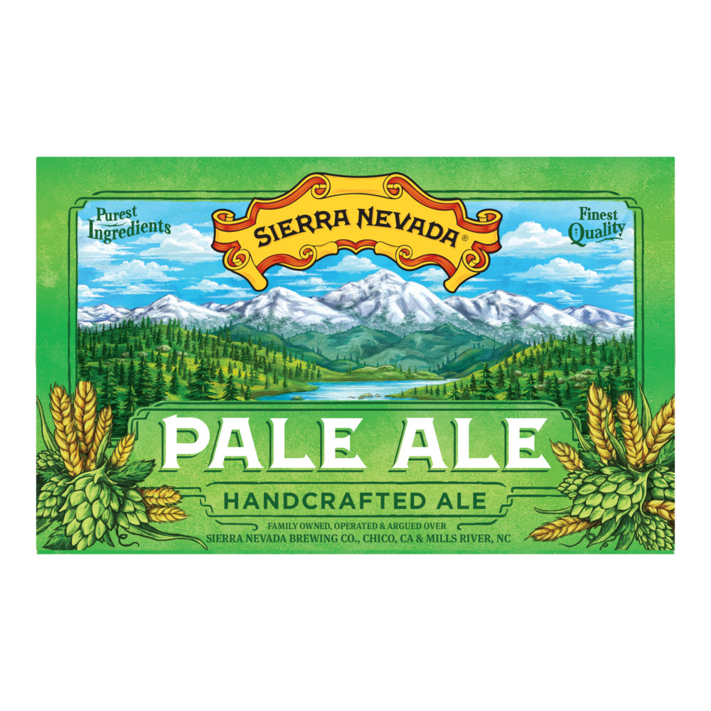 Sierra Nevada Beer, Pale Ale Craft Beer 6 Pack (12oz Cans)-Planogram-Back