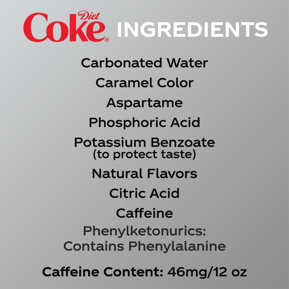 Diet Coke Soda Soft Drink-Ingredients