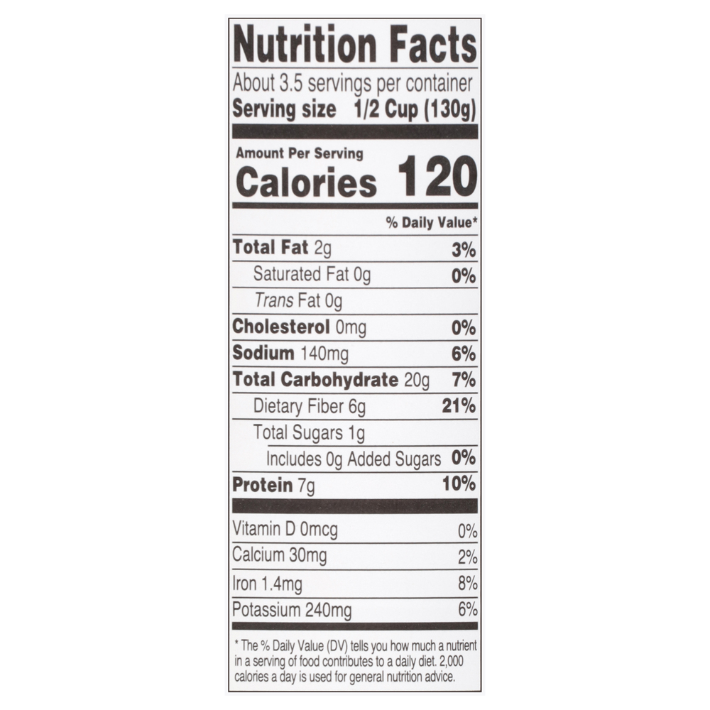 S&W Low Sodium Chick Peas Garbanzos-Nutrition-Facts