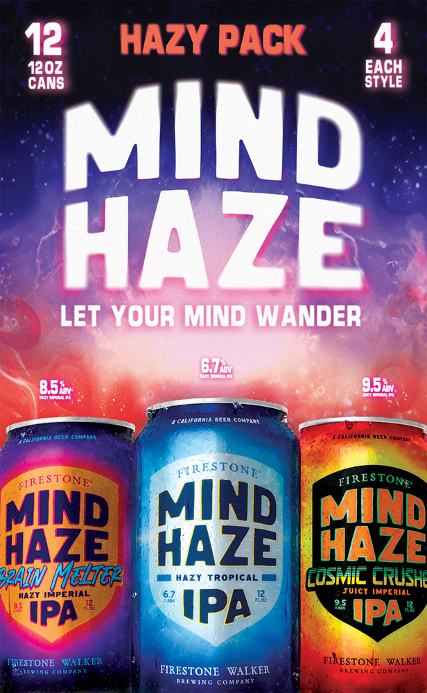 Firestone Walker Mind Haze Hazy Tropical/Brain Melter/Cosmic Crusher ...