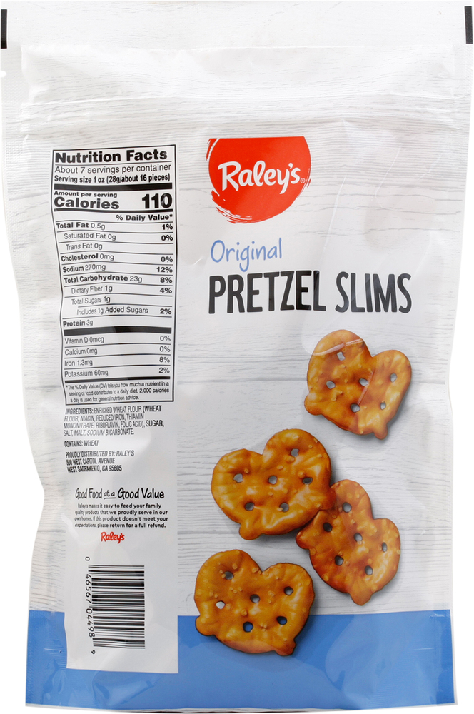 Raley's Pretzels, Original, Slims-Planogram-Back