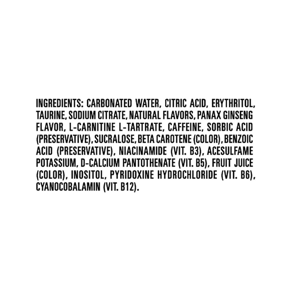 Monster Energy Drink, Zero Sugar, Ultra Fiesta Mango-Ingredients