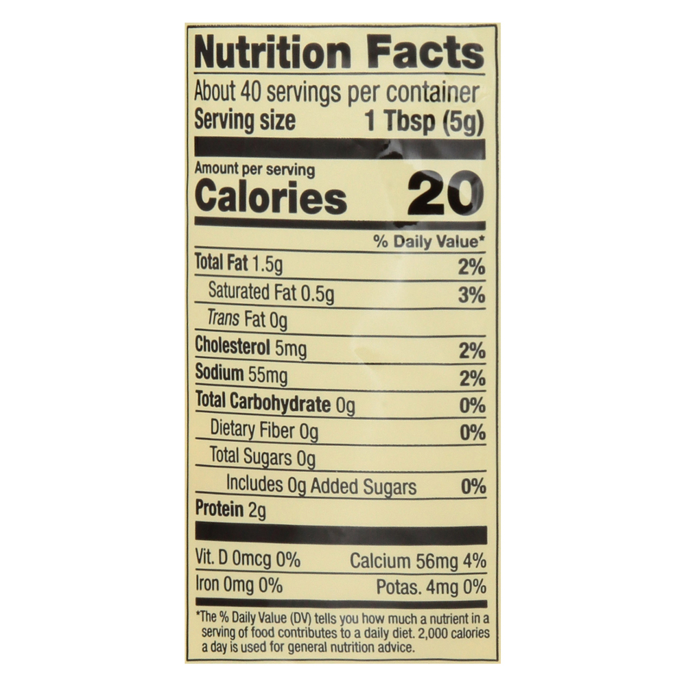 Sartori Grated Cheese, Parmesan Classic-Nutrition-Facts