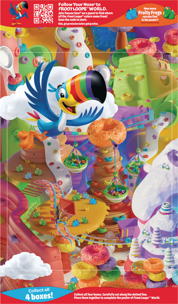 Froot Loops Cereal, Natural Fruit Flavors, Family Size-Planogram-Back