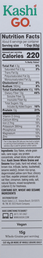 Kashi Go Cereal, Cinnamon Crisp-Planogram-Right