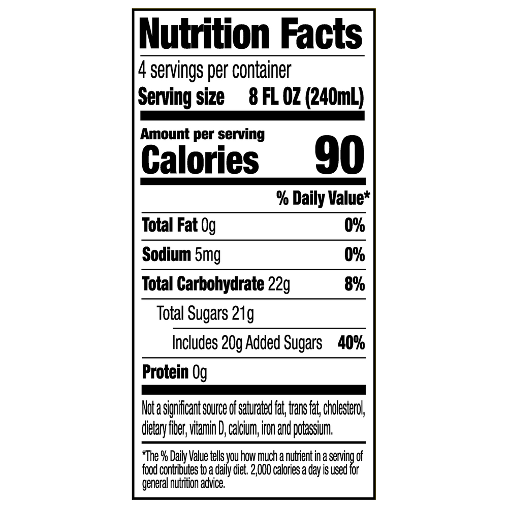 Santa Cruz Organic Organic Lemonade-Nutrition-Facts