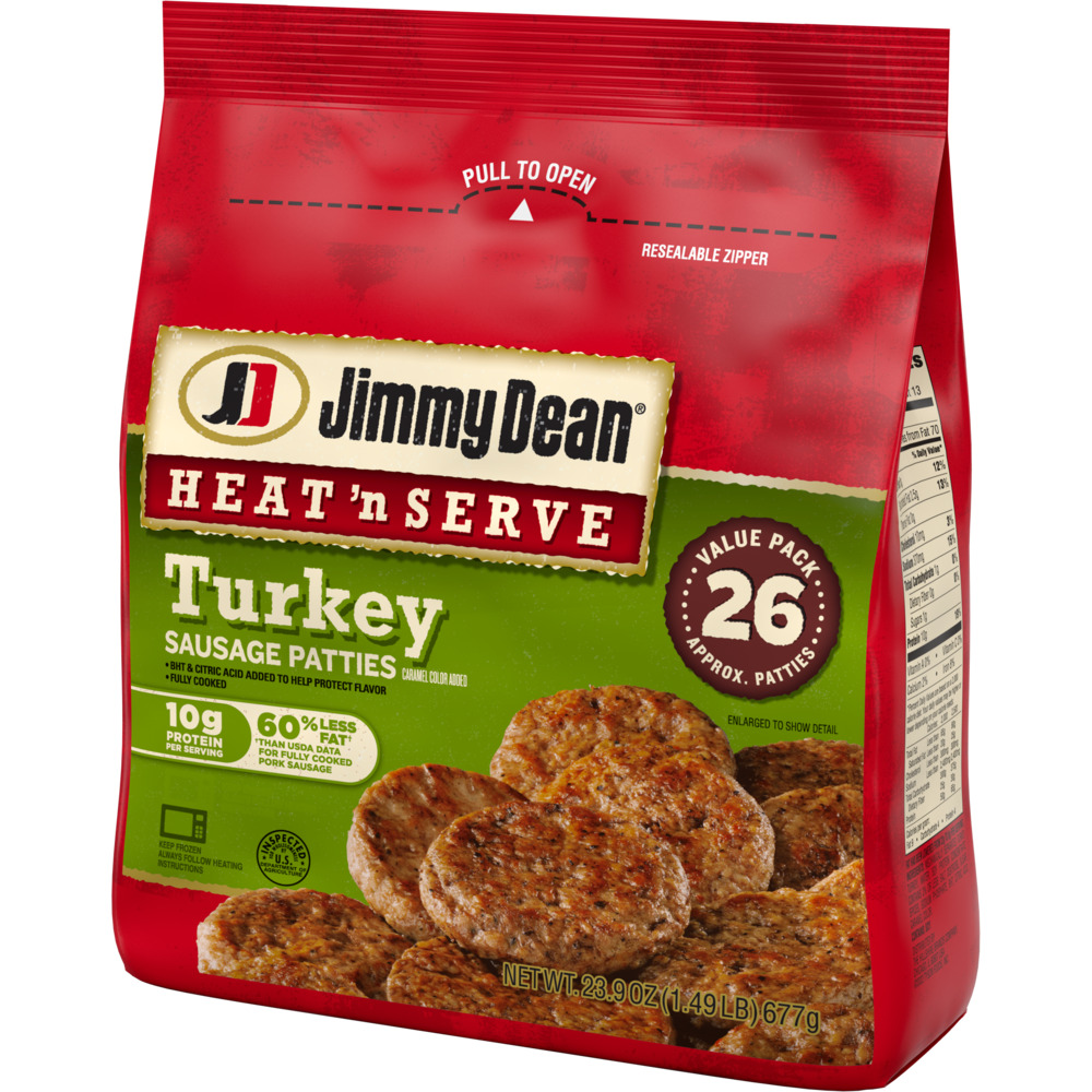 Jimmy Dean Heat 'n Serve Jimmy Dean® Heat 'N Serve Breakfast Turkey ...