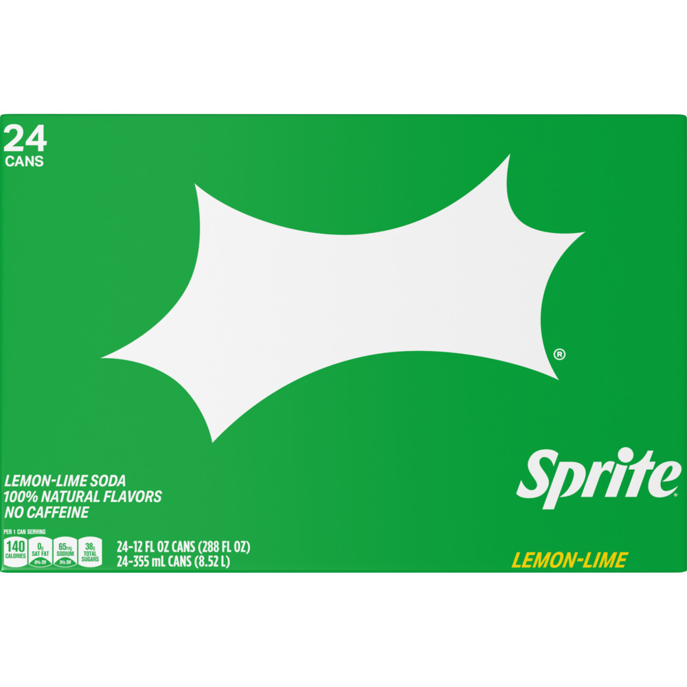 Sprite Lemon-Lime Caffeine Free Soda Soft Drink Cans-Planogram-Back