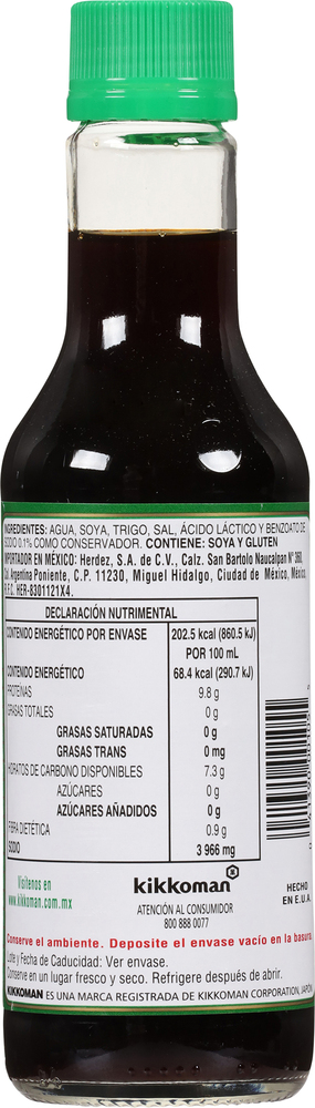 Kikkoman Soy Sauce, Less Sodium-Planogram-Back