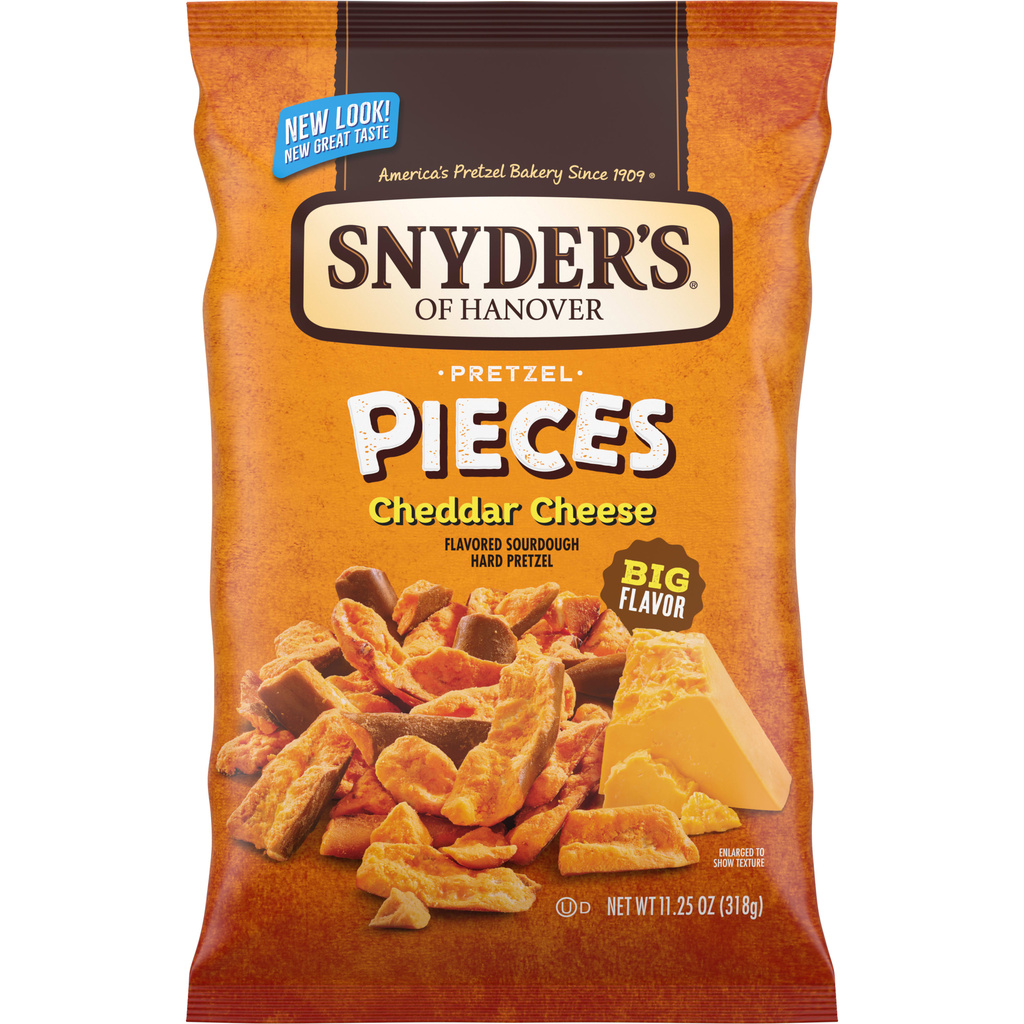 Snyder's of Hanover Pretzel Pieces, Cheddar Cheese-Hero