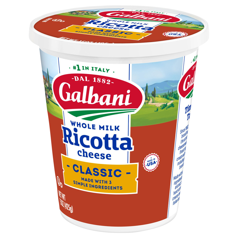 Galbani Ricotta Cheese Classic Front Right Elevated