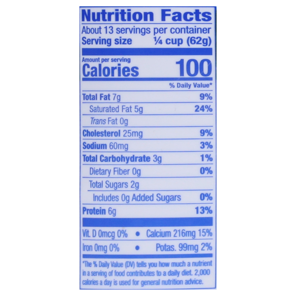 Galbani Ricotta Cheese, Classic-Nutrition-Facts