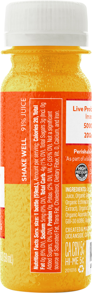 Suja Organic Immunity Defense Shot with Turmeric & Probiotics-Planogram ...