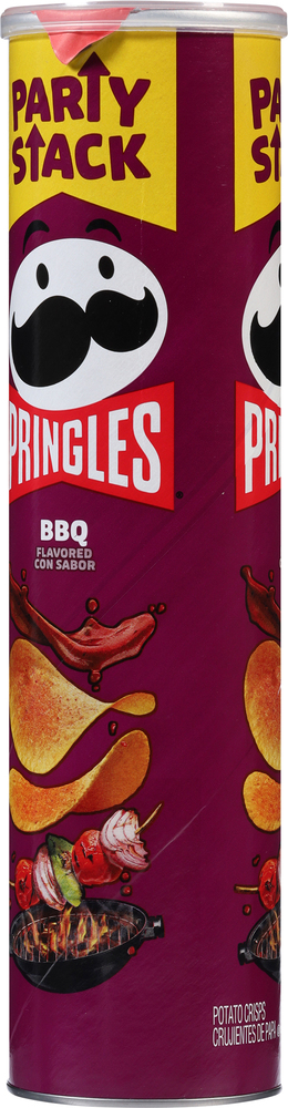 Pringles Potato Crisps, BBQ Flavored, Party Stack-Planogram-Left