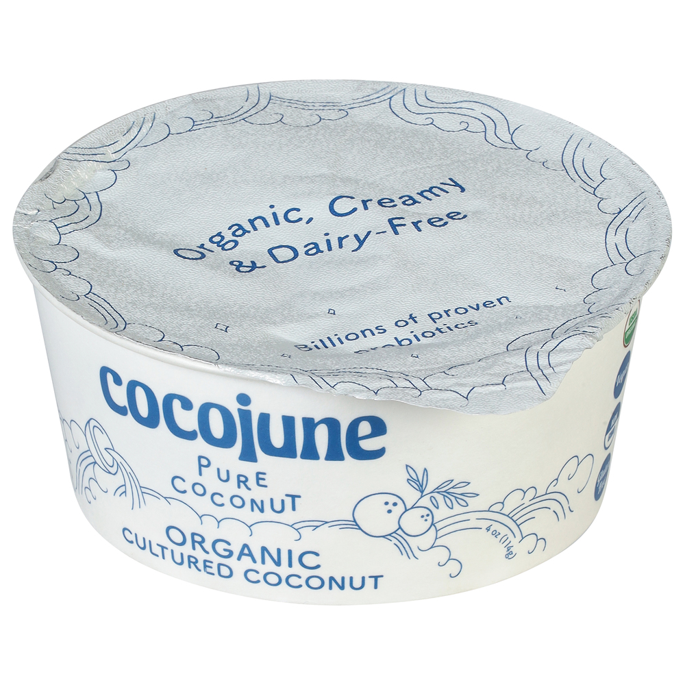 Cocojune Cultured Coconut, Organic, Pure Coconut-Front-Right-Elevated
