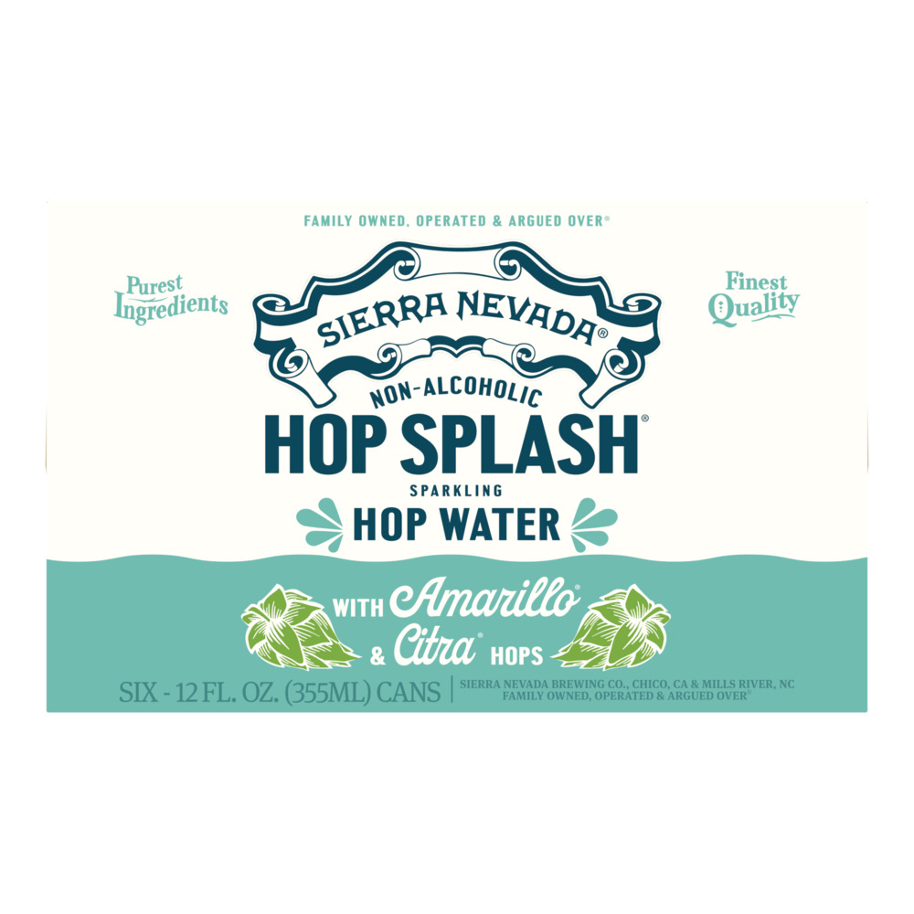 Sierra Nevada Hop Water, Hop Splash Sparkling Hop-Infused Water ...
