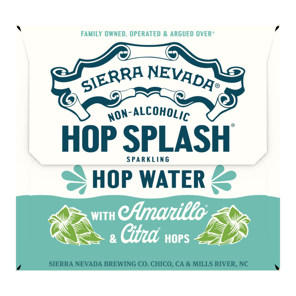 Sierra Nevada Hop Water, Hop Splash Sparkling Hop-Infused Water ...