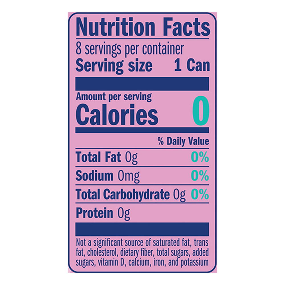LaCroix Sparkling Water, Berry-Nutrition-Facts