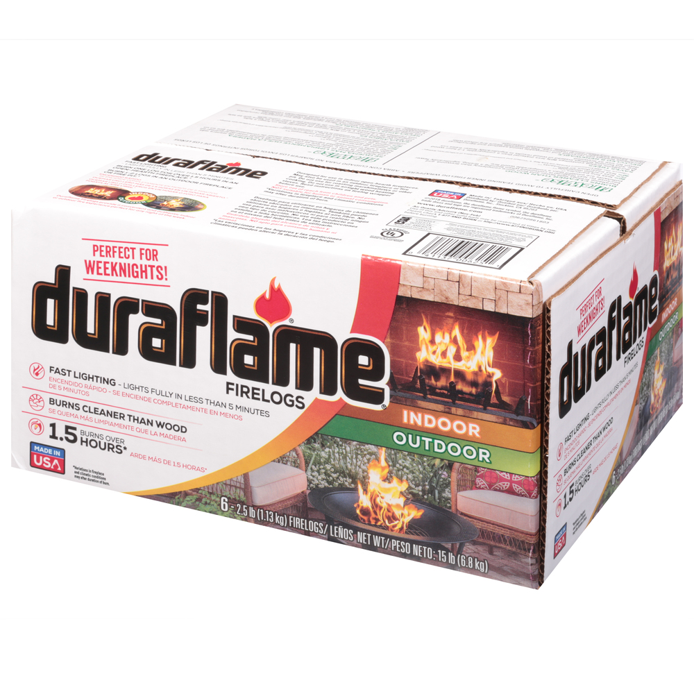 Duraflame Firelogs, Indoor/Outdoor-Front-Right-Elevated