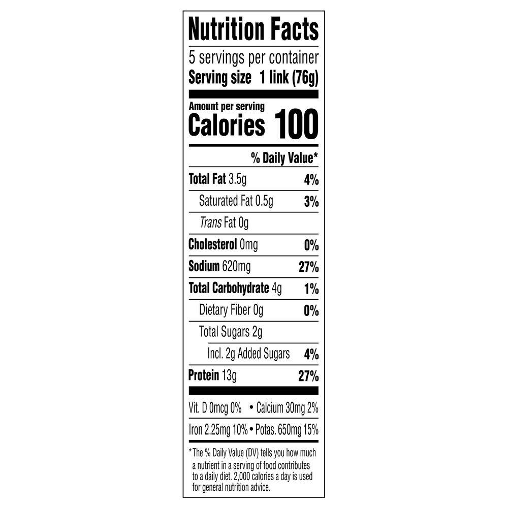 Lightlife Jumbo Smart Dogs Hot Dogs, Plant-Based-Nutrition-Facts