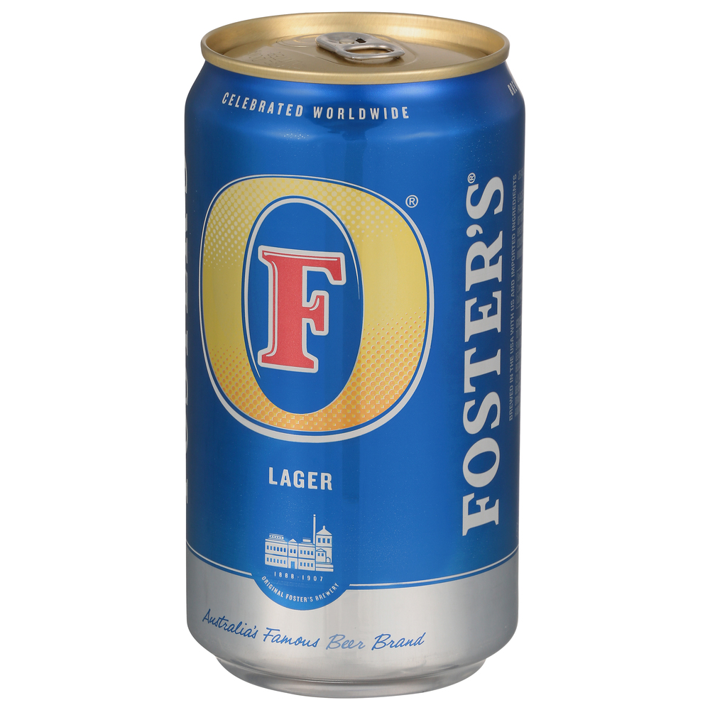 Fosters Beer, Lager-Front-Right-Elevated