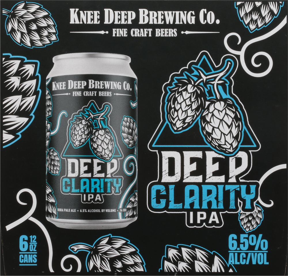 Knee Deep Brewing Co. Beer, Deep Clarity IPA-Planogram-Right