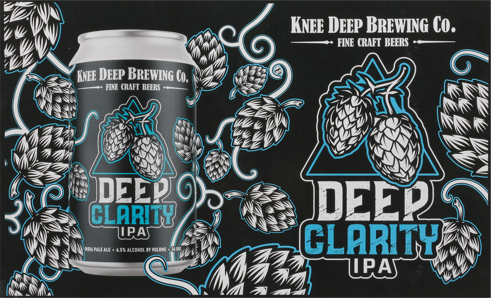 Knee Deep Brewing Co. Beer, Deep Clarity IPA-Planogram-Back