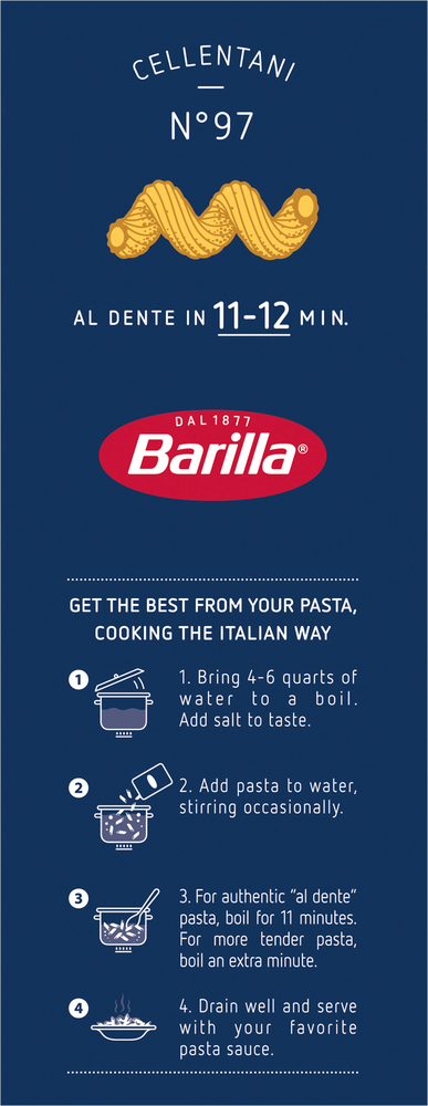 Barilla Cellentani Pasta-Planogram-Left