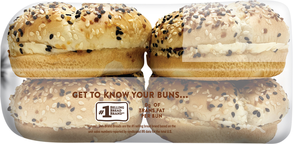 Nature's Own Perfectly Crafted Hamburger Buns, Artisan Style ...