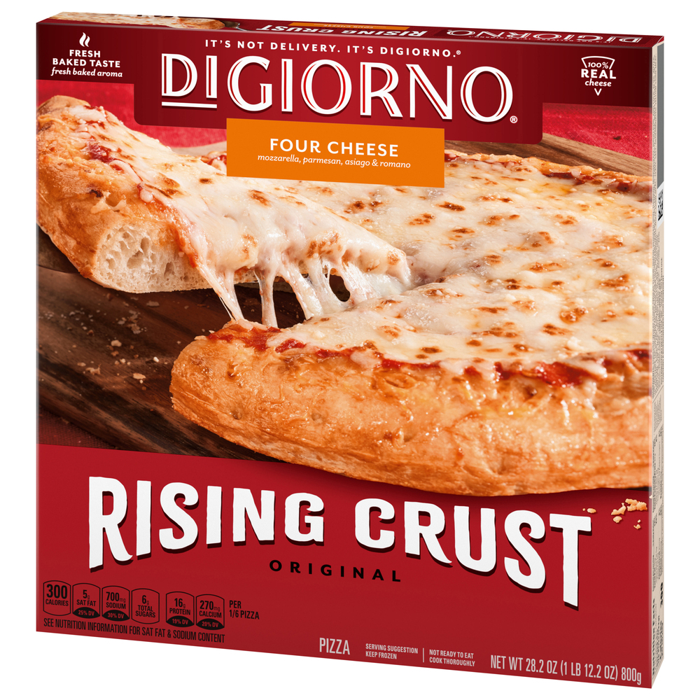 DiGiorno Pizza, Rising Crust, Four Cheese, Original-Front-Right-Elevated