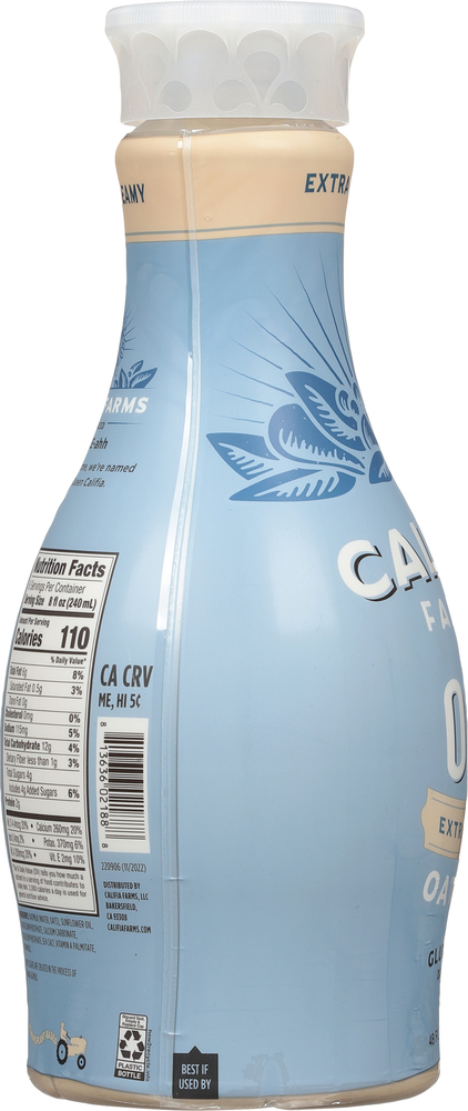 Califia Farms Oatmilk, Extra Creamy, Oat-Planogram-Left