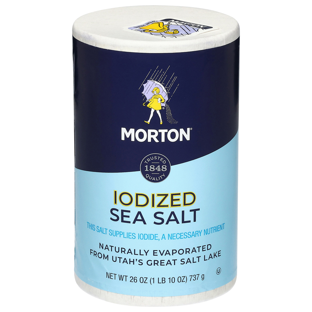 Morton Sea Salt, Iodized-Main