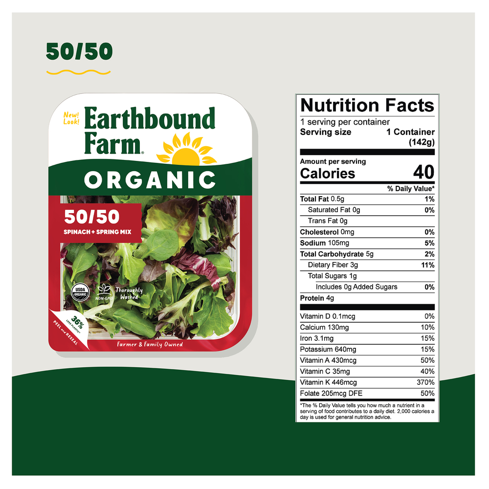 Earthbound Farm Organic 50/50 Blend-Ingredients