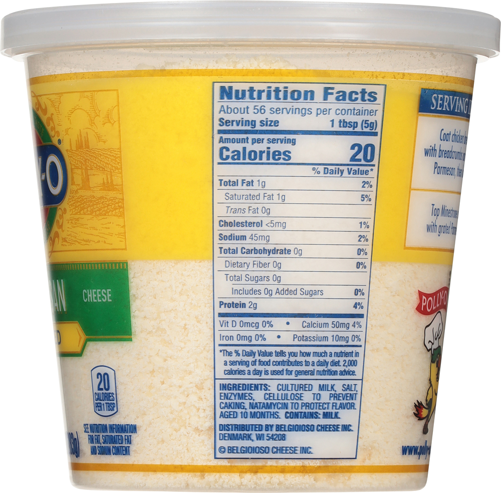 Polly-O Cheese, Grated, Parmesan-Planogram-Right