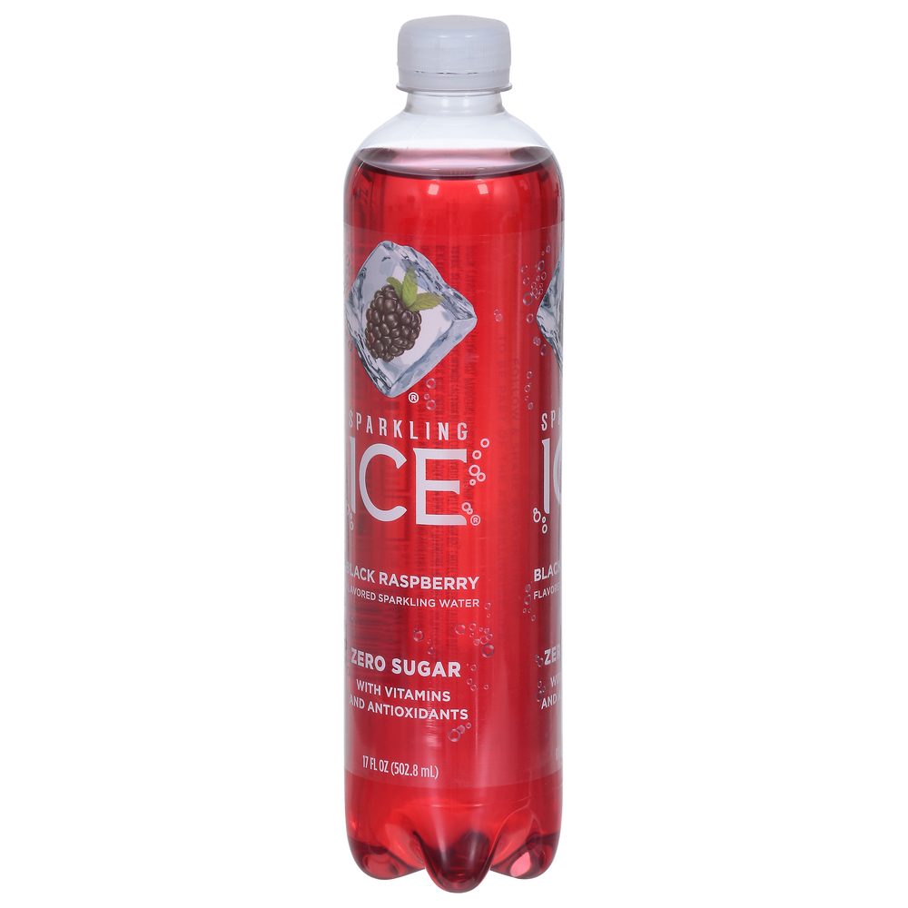 Ice Sparkling Water, Black Raspberry, Zero Sugar-Front-Right-Elevated