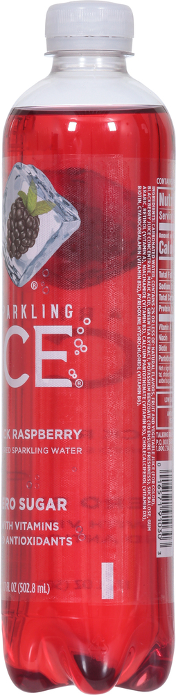 Ice Sparkling Water, Black Raspberry, Zero Sugar-Planogram-Back