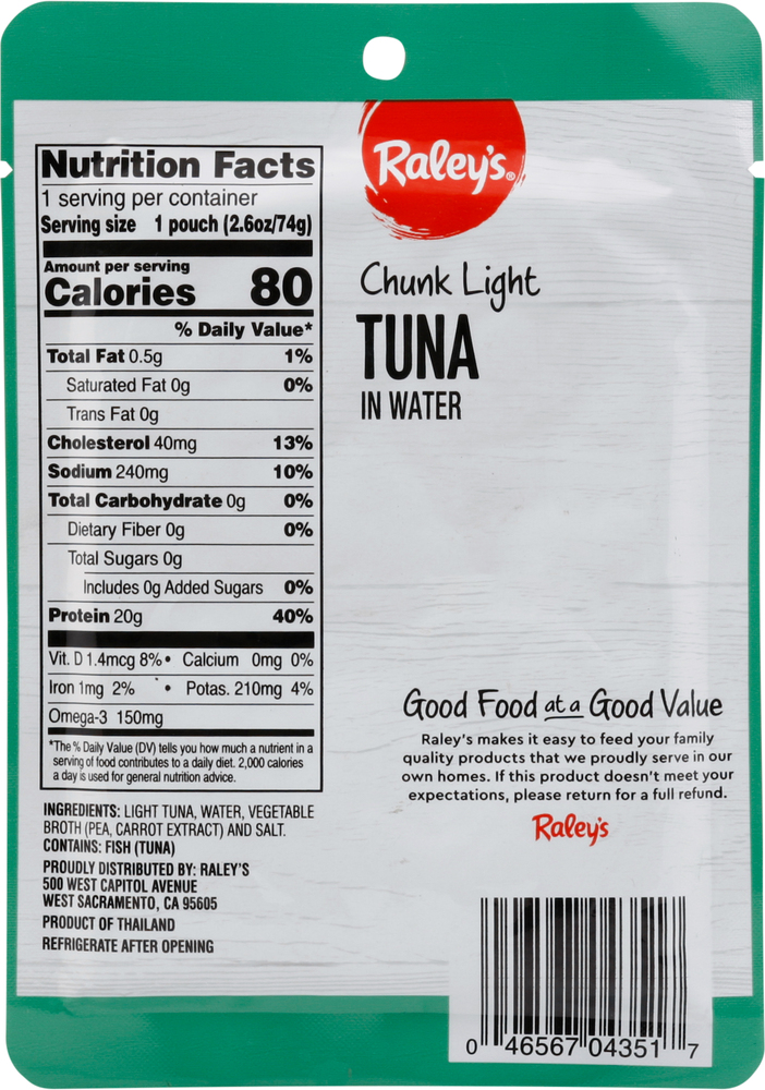 tuna fish label