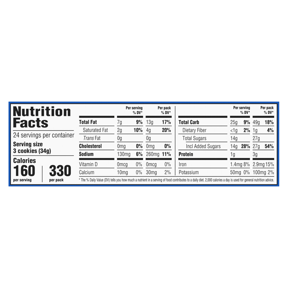 Oreo Package Nutrition Label Oreo Mint Chip 303g | Candy Funhouse