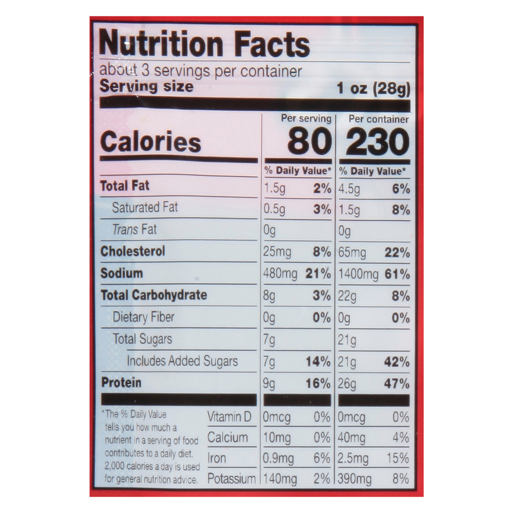 Jack Links Beef Jerky Nutrition Jack Link's Beef Jerky,