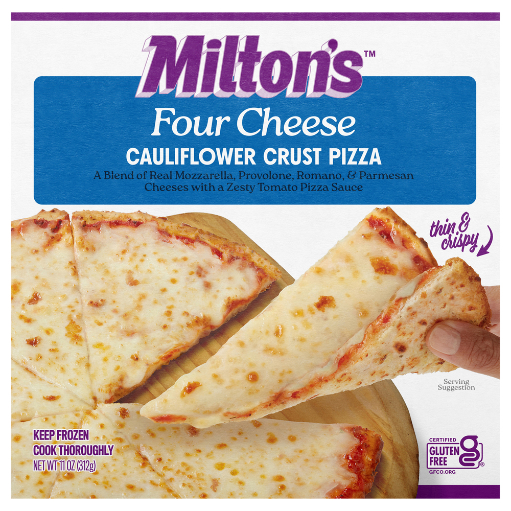Milton's Pizza, Cauliflower Crust, Four Cheese-Main