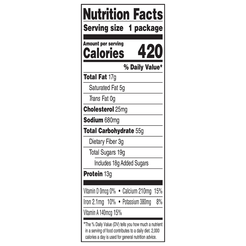 Lunchables Deep Dish Pizza, with Pepperoni-Nutrition-Facts