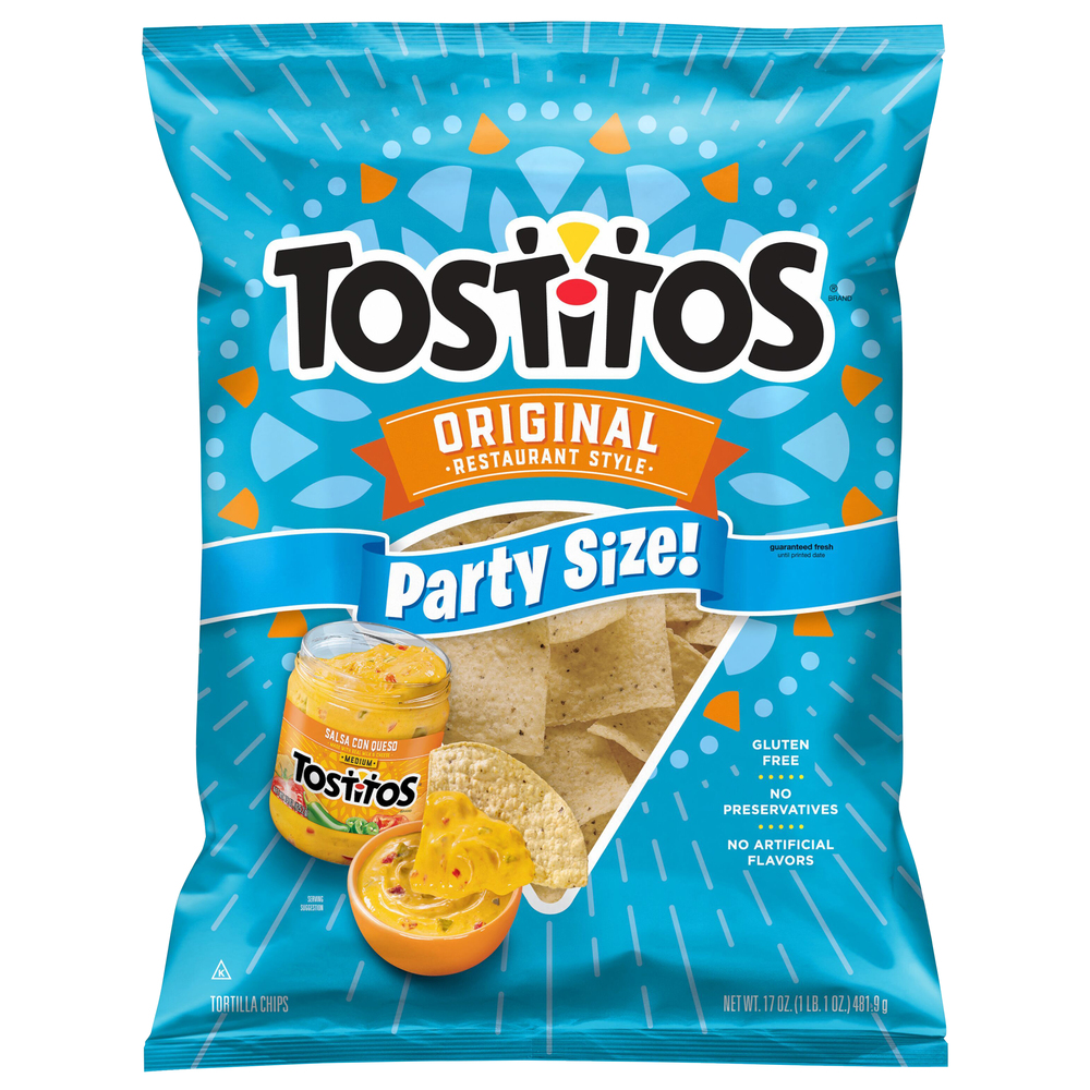 Tostitos Tortilla Chips, Original, Restaurant Style, Party Size-Main