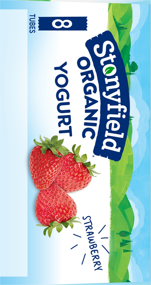 Stonyfield Organic Reduced Fat Strawberry Yogurt-Planogram-Left