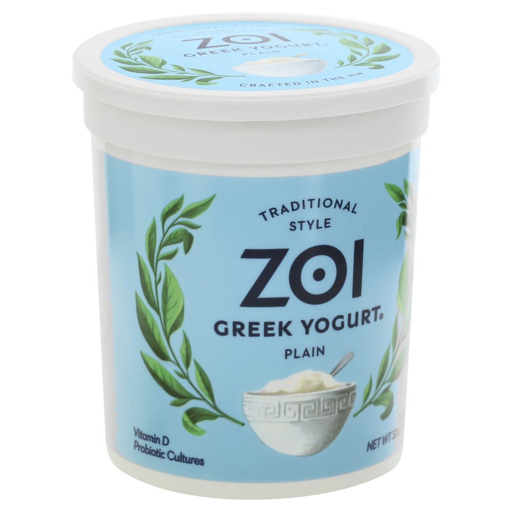 Zoi Yogurt, Greek, Plain, Traditional Style-Ecom