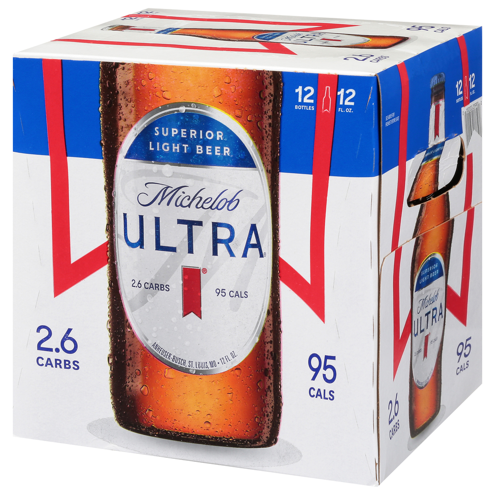 Michelob Ultra Beer, Superior Light-Front-Right-Elevated